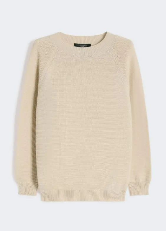 Max Mara Knit Crewneck Sweater - Ecru