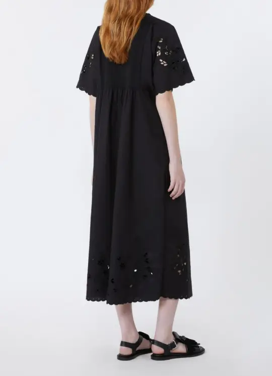 Max Mara Embroidered Midi Dress