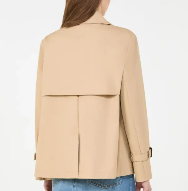 Max Mara Bi-color Double-breasted Trench Coat - Beige