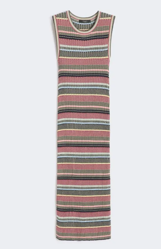 Max Mara Striped Knit Dress - Multicolour