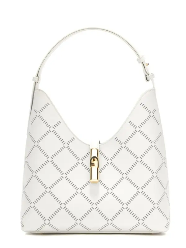 Furla Goccia M Hobo Bag - White