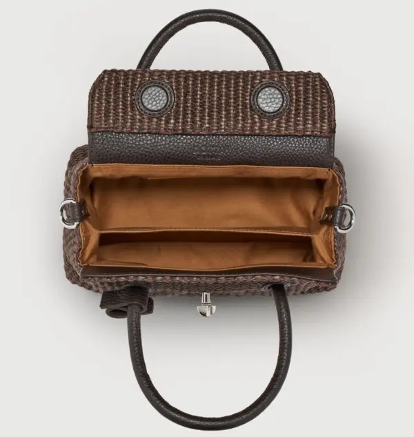 ZANELLATO Dotta Vimini Baby Bag - Marrone