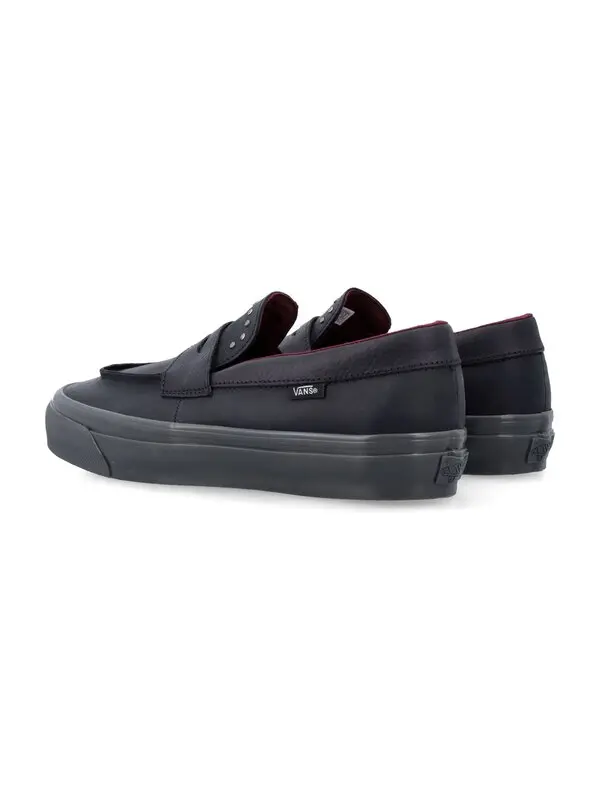 VANS Premium Leather Loafers With Metal Detailing