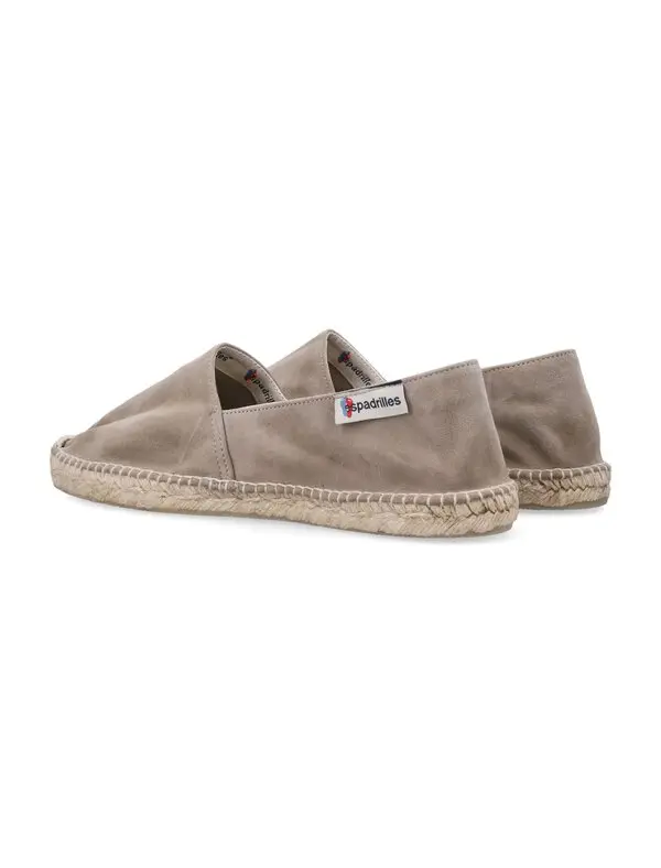 ESPADRILLES Suede Flat Shoes - Kangaroo