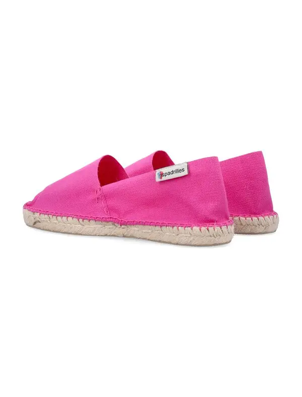 ESPADRILLES Classic Cotton Alpargata Slip-on With Braided Jute Sole - Fuchsia