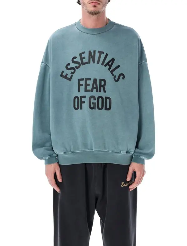 Fear Of God Crewneck Sweatshirt With Vintage Finish