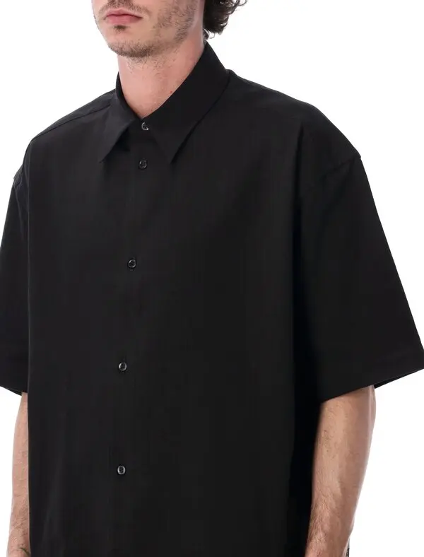 Studio Nicholson Short Sleeve Cotton-linen Shirt