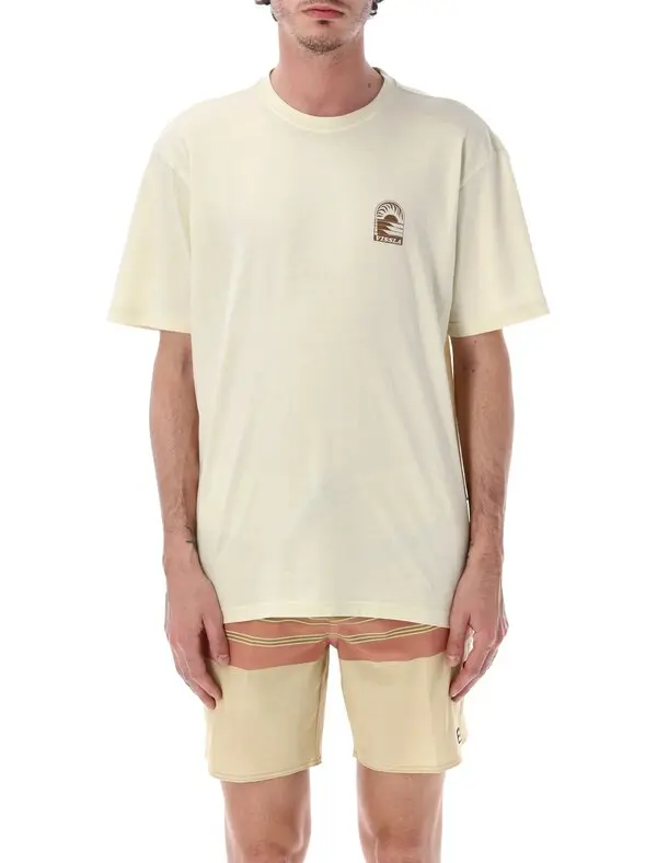 VISSLA Cotton Blend T-shirt With Cosmic Wash - Dune