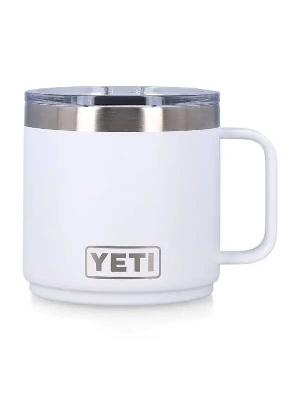 YETI Rambler® 14 Oz Stackable Mug With Durasip™ Ceramic Lining - White