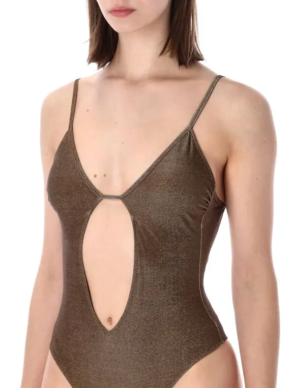 MATINEE Lilly Lurex One-piece Swimsuit - Brown