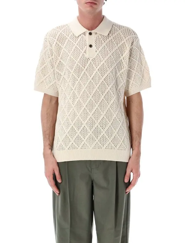 Obey Eryk Textured Knit Polo Shirt