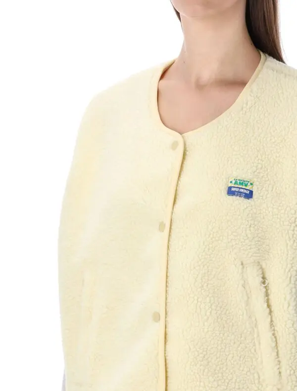 American Vintage Sherpa Fleece Vest - Beige