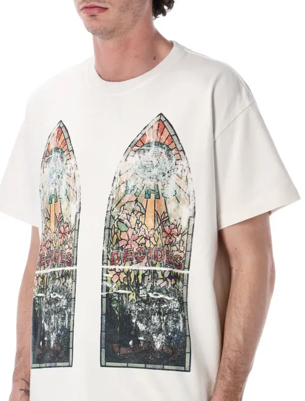 WHO DECIDES WAR Graphic Print Cotton T-shirt