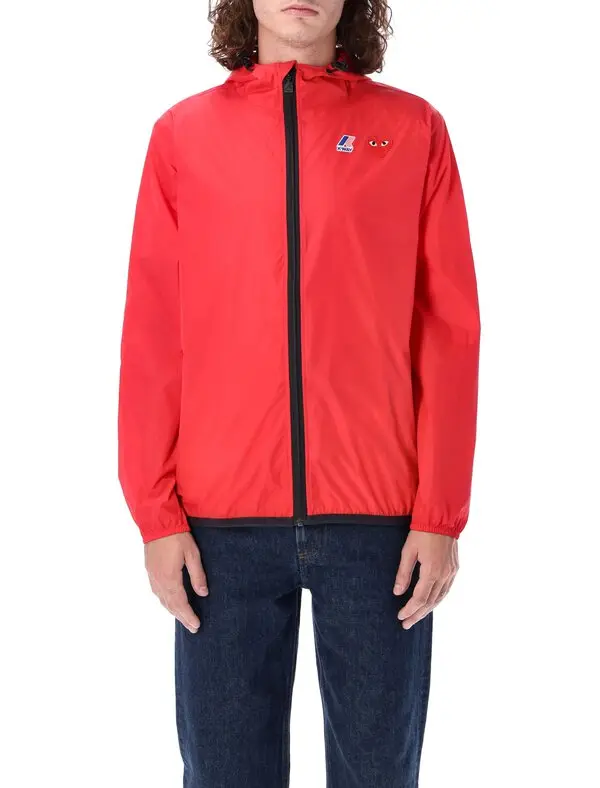 Play Comme Des Garcon K-way Waterproof Jacket With Logo