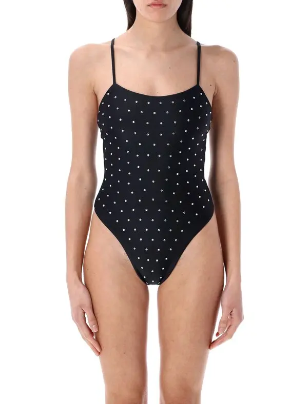 SWIM BY DI Embellished One-piece Swimsuit - Black