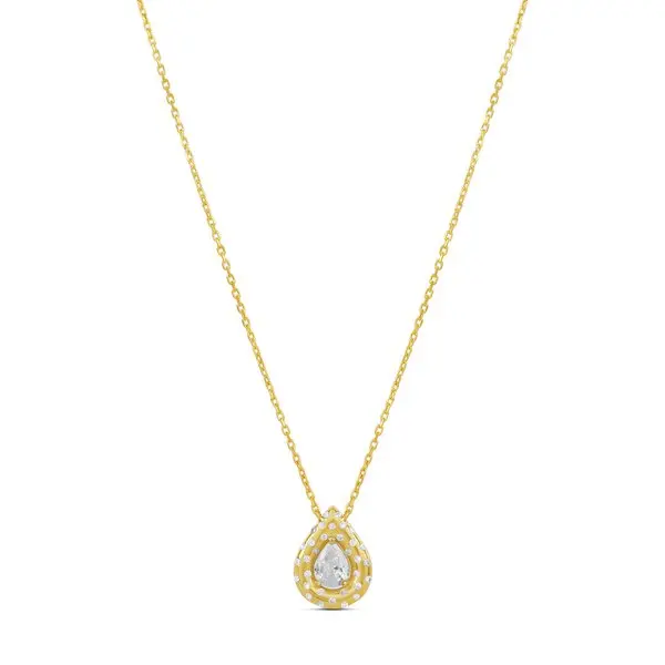 SHYMI Scattered Pear Pendant Necklace - Gold