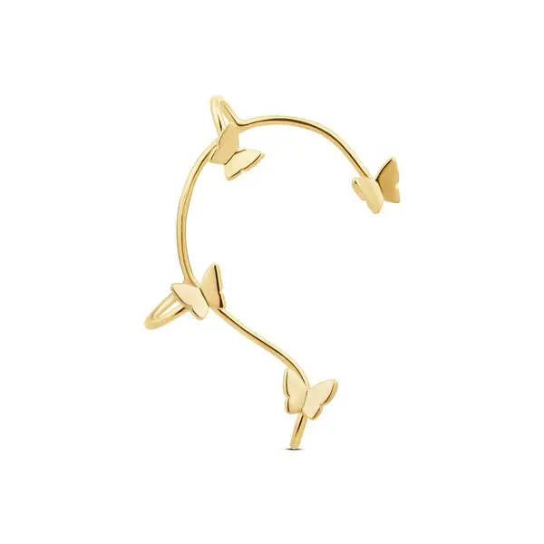 SHYMI Full Ear Cuff Butterfly Motif - Gold