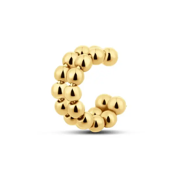 SHYMI Beaded Ball Ear Cuff - Gold