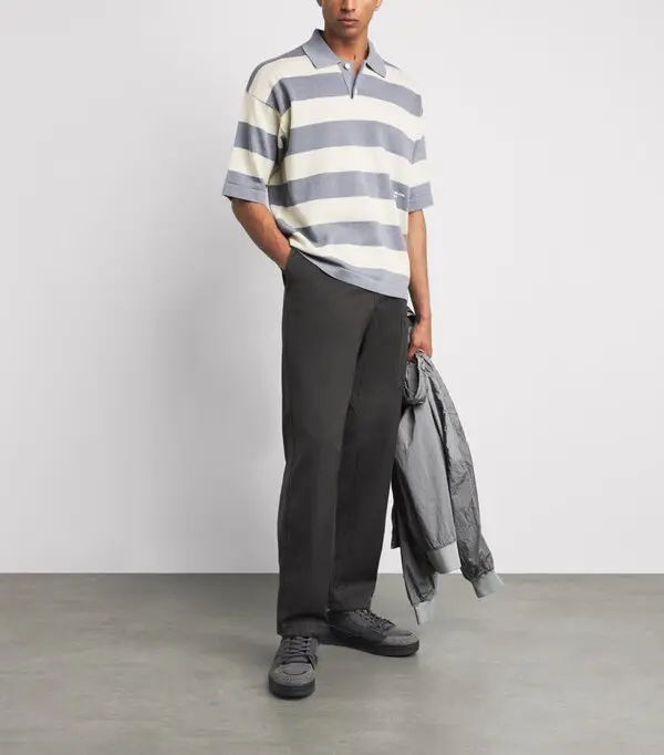 Stone Island Slub Cotton Cargo Trousers
