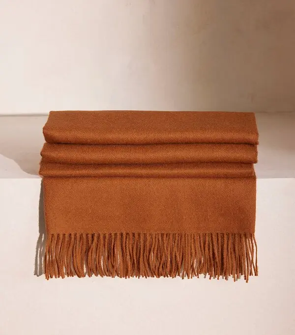 SOHO HOME Alpaca Wool Maria Throw - Orange
