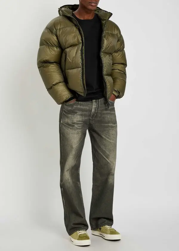 MKI MIYUKI ZOKU Padded Hooded Down Jacket - Olive