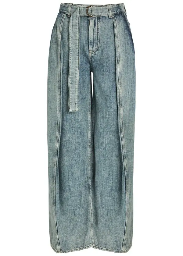 Loewe Belted Wide-leg Jeans