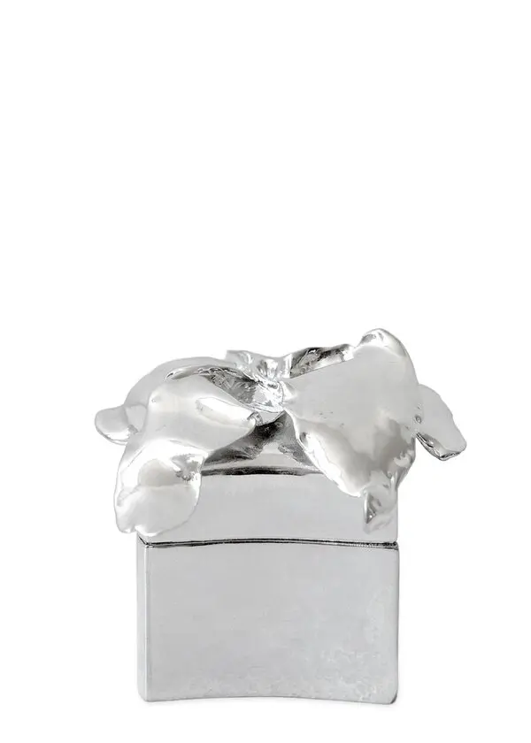Completedworks Flower Plated Trinket Box - Silver
