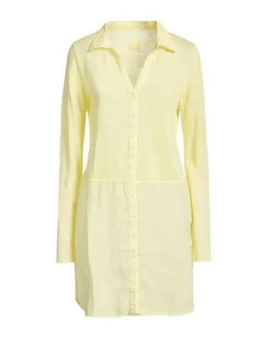 120% Lino Shirt Dress - Yellow