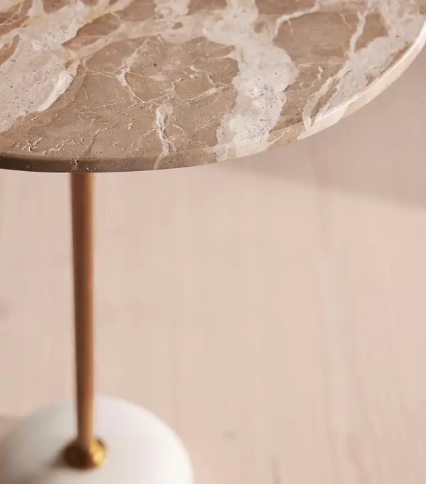 SOHO HOME Medium Marble Fleet Side Table
