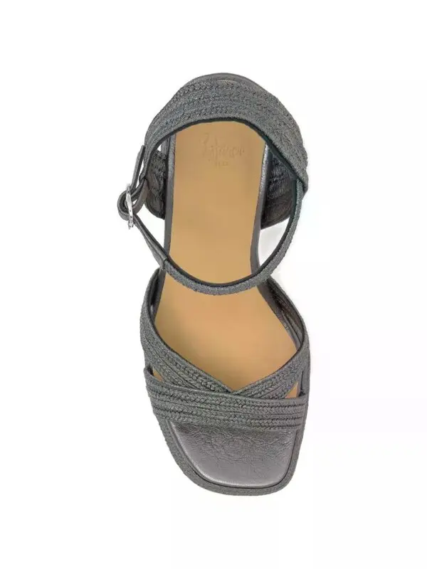 CastaÑer Vale Braided Platform Sandals