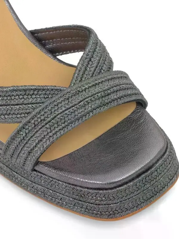CastaÑer Vale Braided Platform Sandals