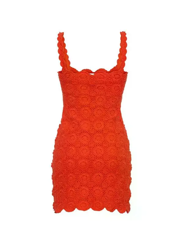 Cara Cara Persephonie Crochet-knit Dress - Red
