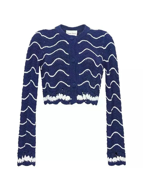 Cara Cara Louise Wave-knit Cardigan