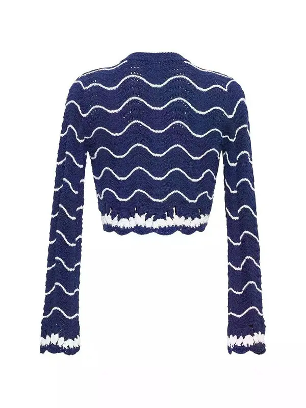 Cara Cara Louise Wave-knit Cardigan
