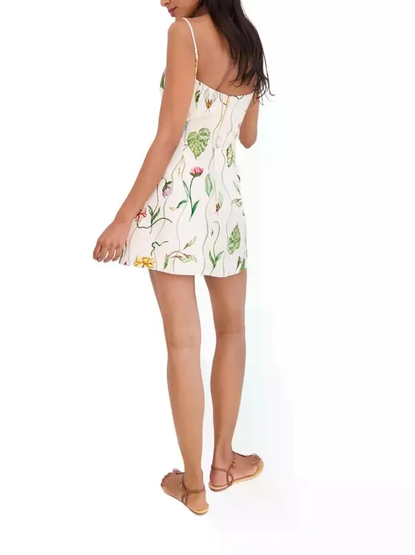 Cara Cara Cherry Floral-print Mini Dress