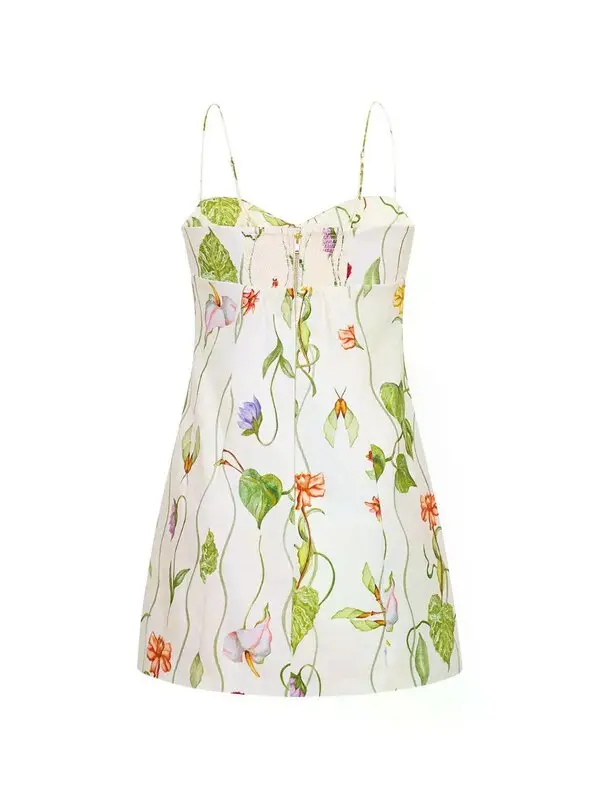 Cara Cara Cherry Floral-print Mini Dress