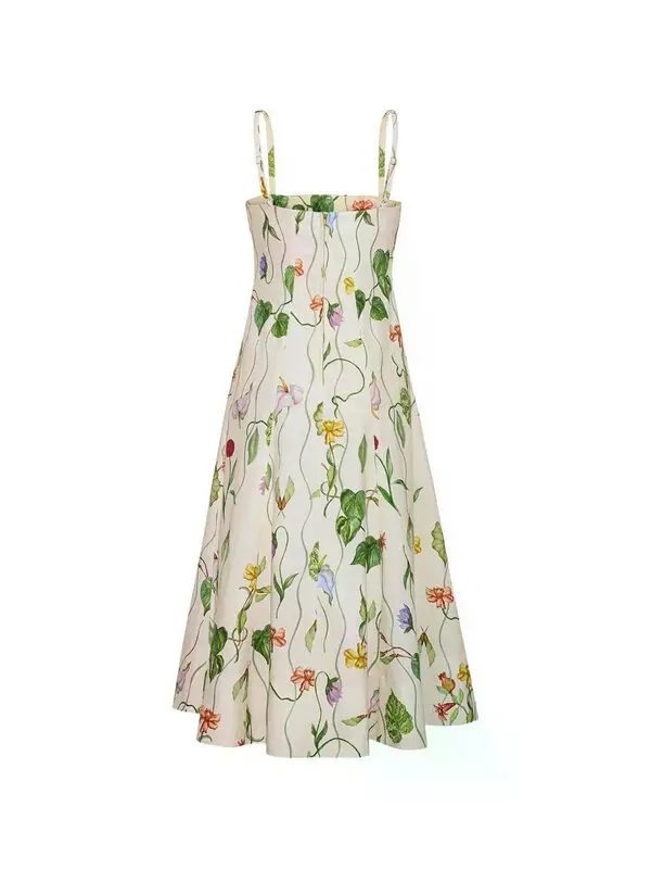 Cara Cara Linen Floral Print Dress