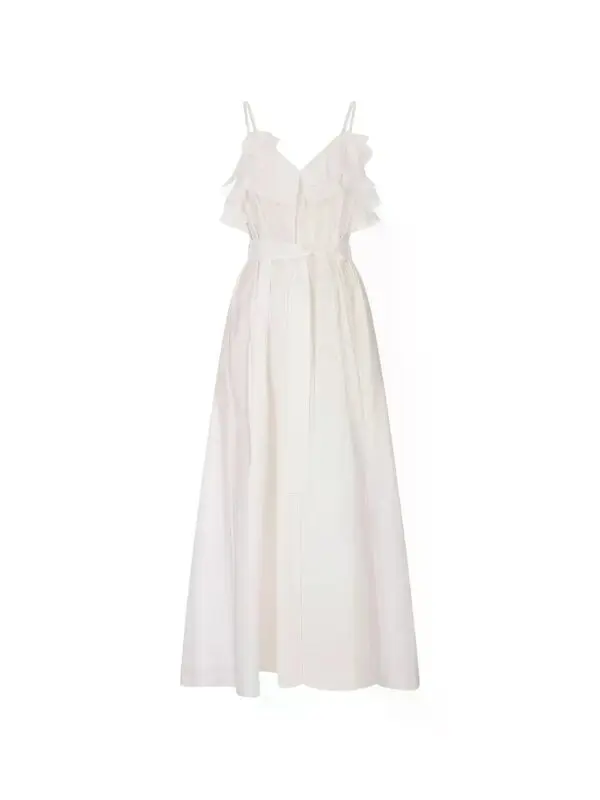 PARAH Ruffled Belted Maxi Dress