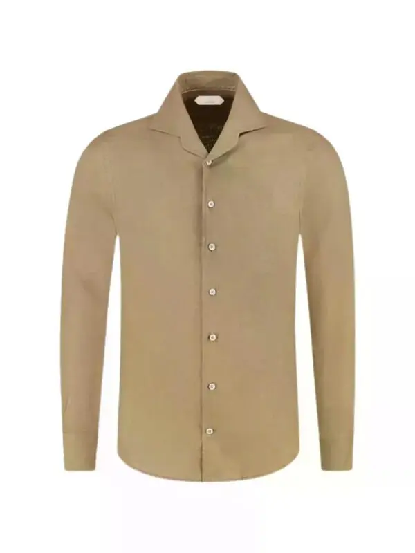 AURELIEN Seaside Popover Linen Shirt - Neutrals