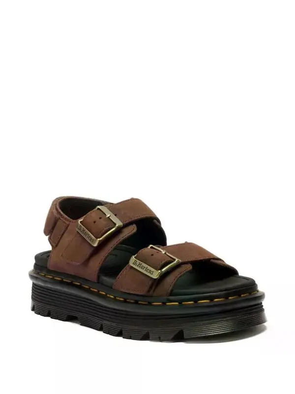 Dr. Martens Zebzag Buckle-strap Sandals - Brown