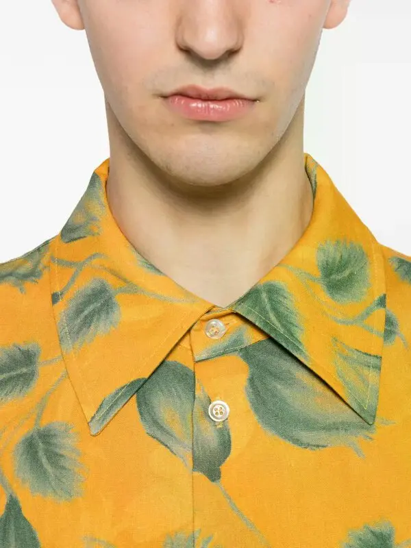 Séfr Dayot Leaf-print Shirt