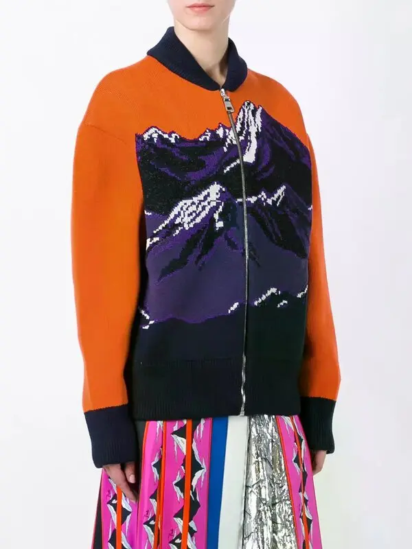 Emilio Pucci Mountainscape Printed Cardigan