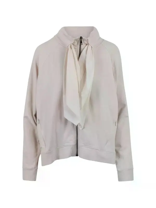 NOUMENO CONCEPT Scarf-detail Pleat Sweatshirt