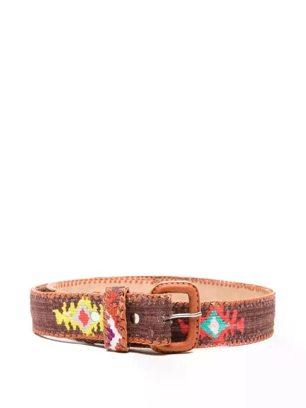 LATCH Embroidered Whipstitch-trim Belt