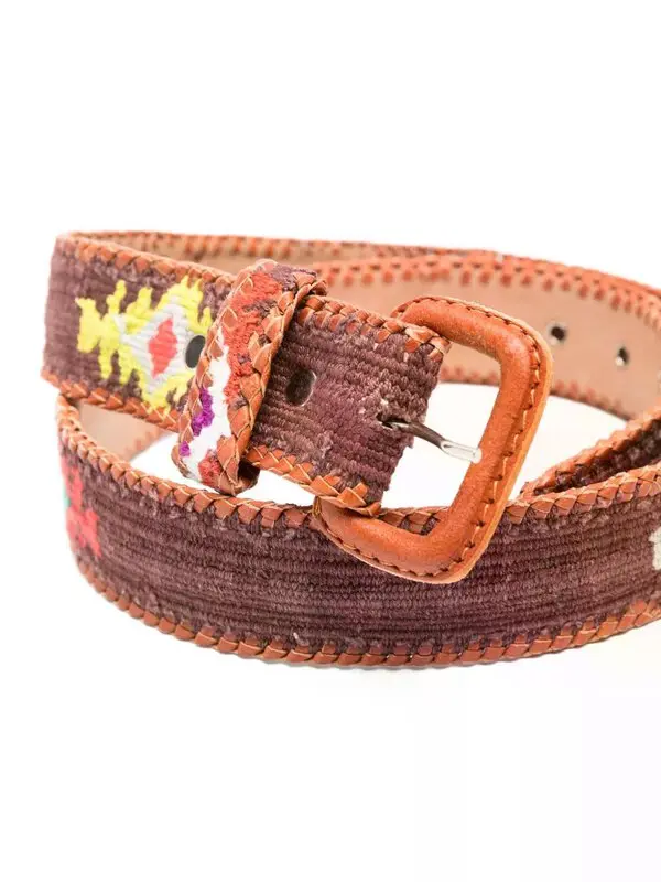 LATCH Embroidered Whipstitch-trim Belt