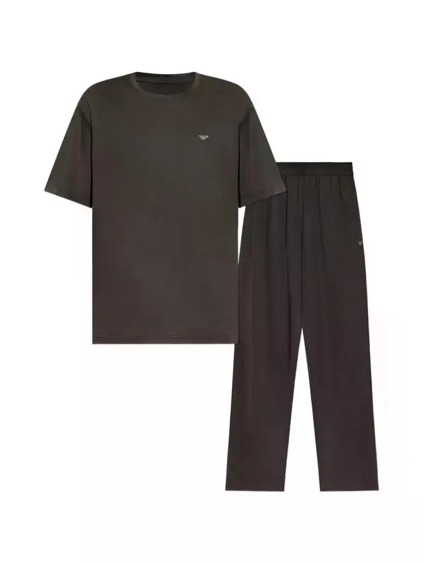 Emporio Armani Logo-embroidered Pajamas