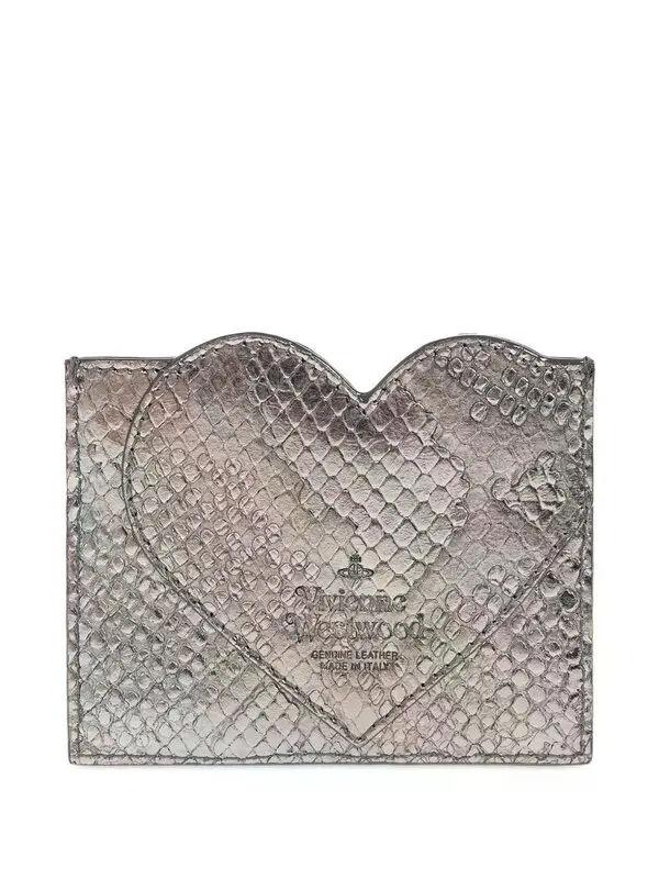 VIVIENNE WESTWOOD Snake-effect Heart-shaped Card Holder