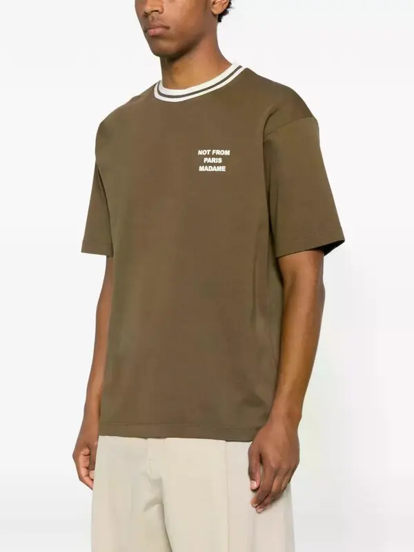 Drole De Monsieur Cotton T-shirt - Green