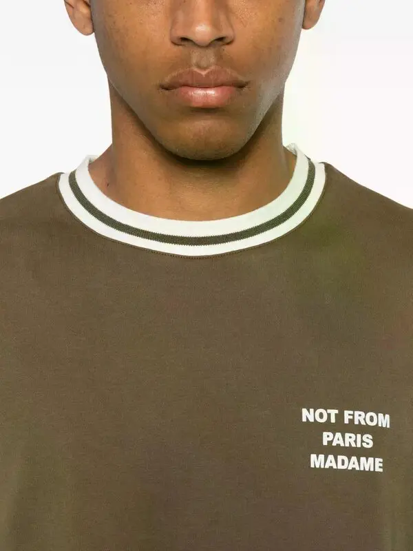 Drole De Monsieur Cotton T-shirt - Green