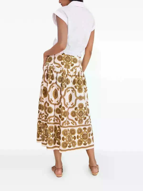 Cara Cara Diya Floral-print Midi Skirt